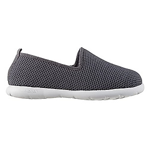 isotoner mens Sport Knit Indoor/Outdoor Closed Back Slipper, Mineral, 11 US