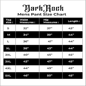 Prime Quality Gothic Bondage Black Big Skull Men Pant Alternative Punk Rock Emo Trouser Pant Shorts/USA (42)