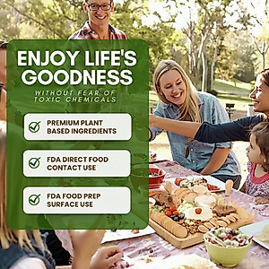 Wood Master's Secret Non-Toxic, Food Safe Cutting Board Oil, Conditioner & Sealer. Exceeds FDA Food Contact Surface Regulations. Also Works On Butcher Blocks, Wood Counters & More (8Oz)