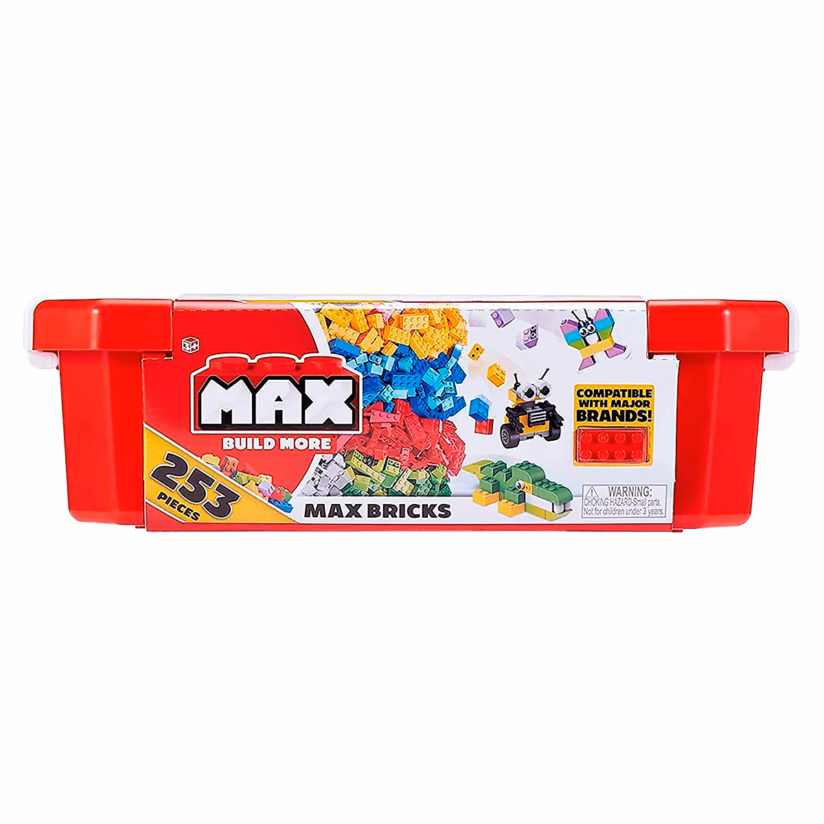 MAX Build More Building Bricks Accessories and Wheels Value Set (250 Pieces) by ZURU - Compatible with Other Major Brands