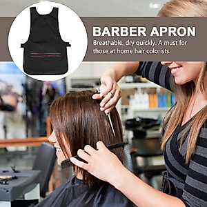 Milisten Hairdresser Apron Salon Aprons Waiters Sleeveless Workwear Vest Black