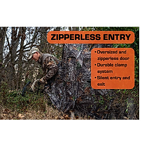 Rhino blinds R100-RTE 2 Person Hunting Ground Blind, Realtree Edge