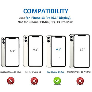 ONETOP Compatible with iPhone 13 Pro Wallet Case with Card Holder, PU Leather Kickstand Card Slots Case, Double Magnetic Clasp Durable Shockproof Cover 6.1 Inch(Brown)