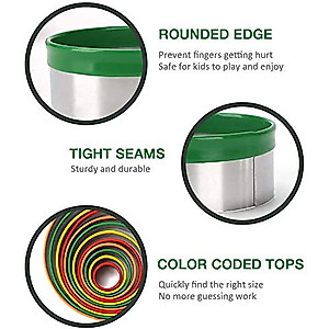 Round Cookie Biscuit Cutter Set,12 PCS Stainless Steel Cookie Cutter Set, Pastry Cutters in Graduated Sizes for Donut and Scone, Circle Cutter Cake Ring Molds