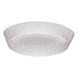 Hoffmaster BL8FCL Waxed, Fluted Round Cake/Tart Liner, 10-3/4" Diameter x 1-1/2" Height, White (4 Packs of 250)