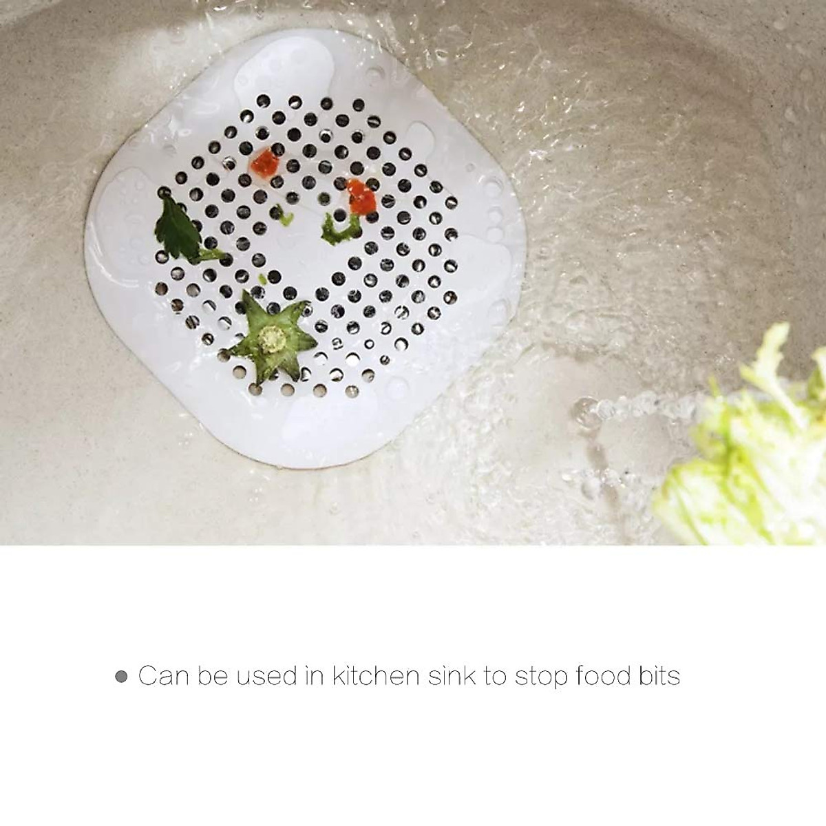 2 Pack Shower Drain Hair Catcher, Bresuve Silicone Tube Drain Hair Catcher Stopper Filter with Sucker for Bathroom Kitchen Rubber Bathtub Strainer Cover Hair Catcher (Gray)