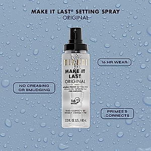 Milani Make It Last Original - Natural Finish Setting SPray - 3-in-1 Setting Spray and Primer- Prime + Correct + Set - Makeup Finishing Spray and Primer - Long Lasting Makeup Primer and Spray - 2 Pack
