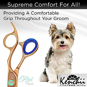 Kenchii Extra Soft Premium Shear Finger Ring Inserts - Thick, Quality Comfort. Elevate Your Grooming Experience with Precision and Style in Multiple Colors