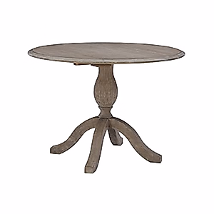 Linon Home Décor Mauro Antuque Rustic Brown Drop Leaf Dining Table