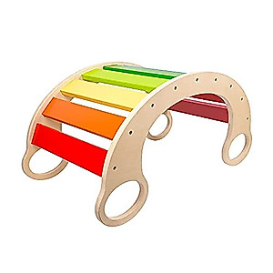 Wooden Climbing Arch for Toddlers, Climbing Toys Indoor Montessori Climbing Set for Kids,Toddler Climber Climbing Gym Indoor Outdoor Learning Playset