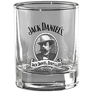 Jack Daniel's Licensed Barware Cameo Shot Glass, 1 Count (Pack of 1), Clear