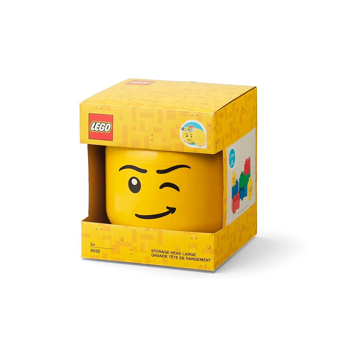 Room Copenhagen LEGO Storage Head, Large, Yellow