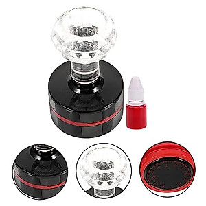 COHEALI 1 Set photosensitive Stamp Postage Stamps time Learning Stamper Teaching Clock Stamps Clock Seals Clock Learning Stamps Round Model Gift die Student Printing Ink