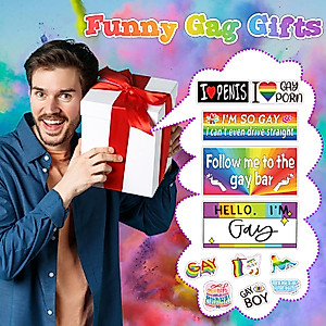 76 PCS Original Funny Gay Prank Bumper Stickers, Funny LGBT Gay Stickers for Cars Decals Motorcycle Truck Vehicles Luggage Funny Stickers for Adults Funny Bumper Stickers