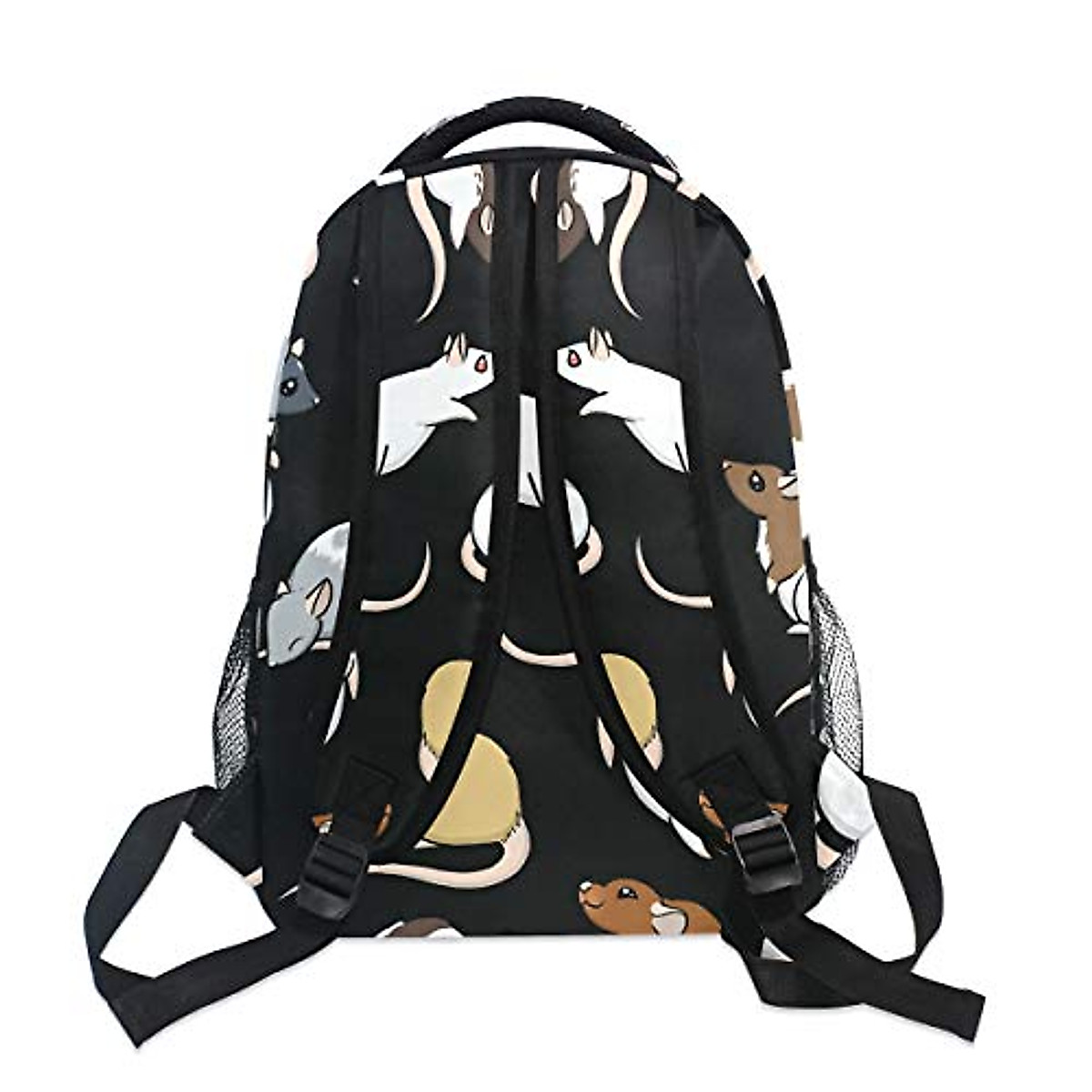 Backpacks Rat Mouse Pattern College School Book Bag Travel Hiking Camping Daypack