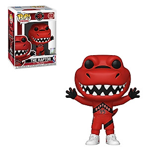 POP NBA Mascots: Toronto - Raptor Funko Pop! Vinyl Figure (Bundled with Compatible Pop Box Protector Case) Multicolored 3.75 inches