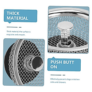 Hemobllo 2pcs Filter Net Bath Tub Hair Catcher Kitchen Drain Stopper Sink Drain Cover Kitchen Sink Strainer Floor Drainer Kitchen Sink Take a Bath Filter Screen