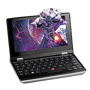 ZWYING 【Win 11/MS 2019office】 All Metal 7.0 inch Touch Screen Ultra-Light Mini Laptop High-Speed CPU J4105 12G RAM/256GB SSD High-Performance Notebook Computer (256GB SSD)
