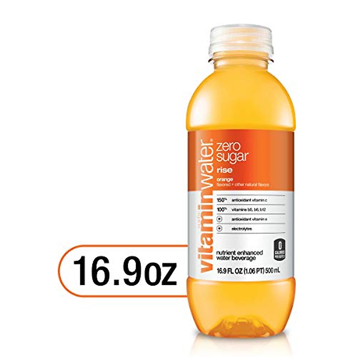 Vitaminwater Zero Rise Water, 16.9 Fl Oz (pack of 6)