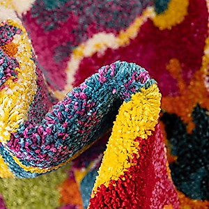 Unique Loom Lyon Collection Area Rug - Kennedy (3' 3" x 5' 3" Oval, Black/ Green)