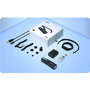 ORDRO EP8 4K Camcorder 60FPS Vlog Hands Free Wearable Camera, Head-Mounted Video Camera, Wi-Fi APP Control, Auto Focus, 2-Axis Gimbal Stabilizer with Remote Control, Fast Charger, 64GB Micro SD Card
