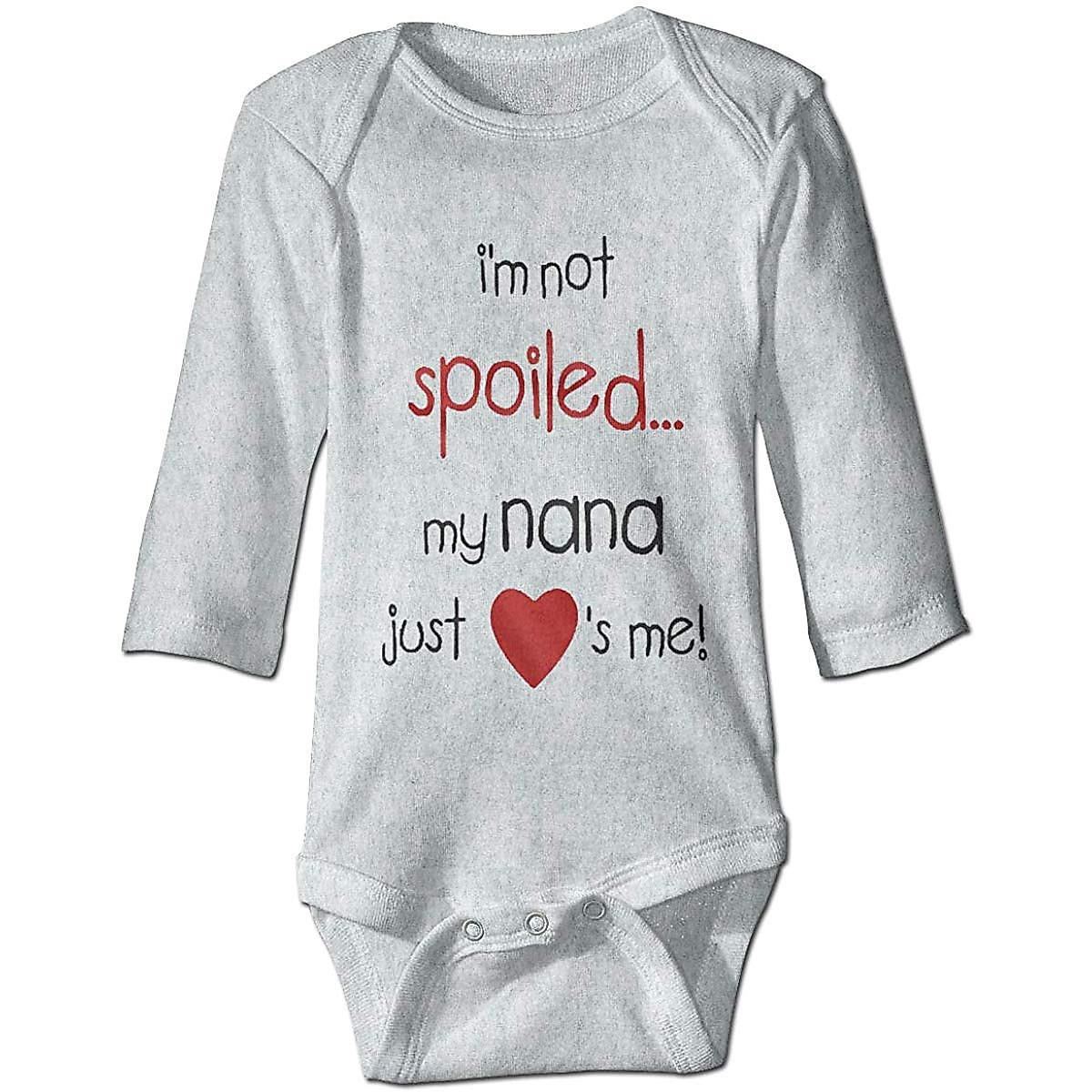I'm Not Spoiled My Nana Just Loves Me Boutique Baby Bodysuit Onesie Unisex Long Sleeve