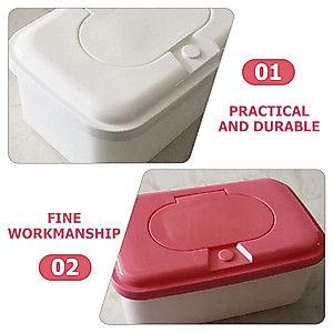 Baby Wipes Dispenser Portable Refillable: 2pcs Toddler Wipe Holder Baby Wipes Container Reusable Wipes Case Baby Travel Box Random Color