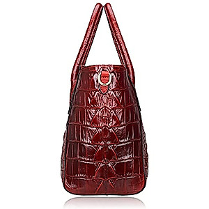 PIJUSHI Embossed Crocodile Handbags for Ladies Designer Purses Top Handle Shoulder Bag Bundle with Wristlet Wallet For Women Crocodile Leather Wallet Ladies Clutch Purses