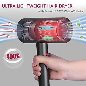 Xpoliman Corded Electric Grey Hair Dryer