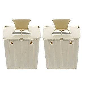balacoo Bird Cage Parrot Breeding Box Nesting Box: 2pcs Parakeet Bird Nest House Cage Mounted Plastic Hanging Bird Hut for Finch Cockatiel Budgie Conure Parrot