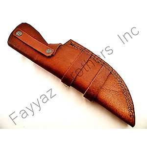 FAYYAZ BROTHERS Custom Made Damascus Steel Hunting Knife/Tracker Knife FBK-15306, 307, 308, 309, 310, 311, 312, 313 and 314 (Rose Wood)