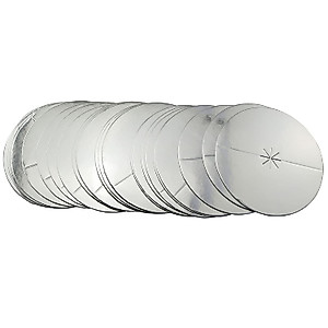 YHXiXi Paper Candle Bobeche 30PCS Paper Candle Holders Drip Protectors for Church Service Vigil Candles