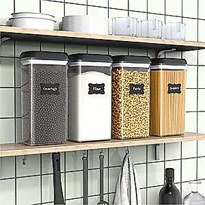 Tiawudi 4 Pack Large Pasta Storage Containers, 3.2L Each, Airtight Food Storage Containers for Kitchen Organization, Pantry Organization and Storage, Ideal for Spaghetti, Pasta & Noodles