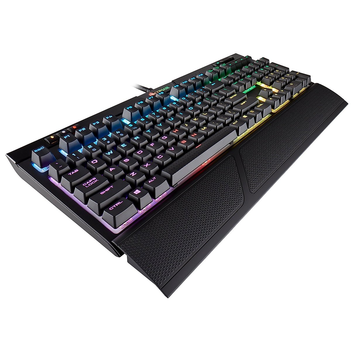 CORSAIR STRAFE RGB MK.2 Mechanical Gaming Keyboard - USB Passthrough - Linear and Quiet - Cherry MX Red Switch - RGB LED Backlit-17.6 x 6.61 x 1.57 inches