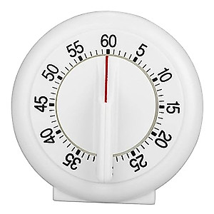 60-Minute Round Mechanical Kitchen Timer and Cooking Alarm Clock - Durable and Simple to Use