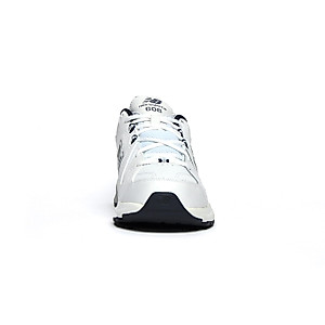New Balance Men's 608 V5 Casual Comfort Cross Trainer, White/Navy, 9.5 X-Wide