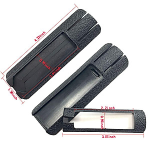 LThyzszb Tactical Light Pressure Switch Mount Plate Kit TD Scar Pocket Panel for 20mm Picatinny Rail Flashlight PEQ Remote Switch Accessories (Black)