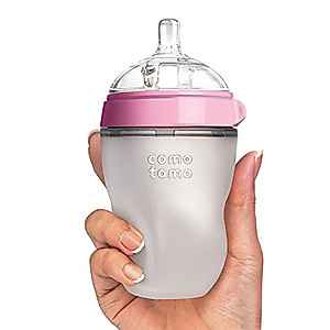 Comotomo Baby Bottle, Pink, 8 oz