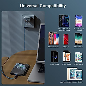 Essri Apple MFi Certified 3 Pack iPhone Charger 6ft, Long Lightning Cable Strong Nylon Braided Charging Cable 6 Foot, Fast iPhone USB Cord for Apple iPhone 14/13/12/11/X/XS/XR/8/iPad Mini Air（Blue）