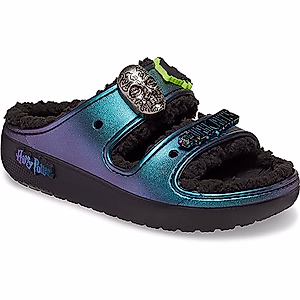 Crocs Unisex-Adult Classic Harry Potter Cozzzy Sandals Slide, Black, Numeric_5 US Men