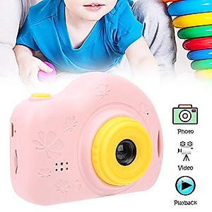 Children Small Digital Camera, 1200W Children Camera Mini Digital Video Photo Playback Camera with 2 Inch Color Display Round Corner Design Without Burrs Continuous Shot Mode