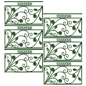 Didiseaon 6pcs Tomato Support Garden Fence Edging Orchid Support Stakes Decorative Garden Edging Lawn Fence Pot Plants Indoor Vine Plant Climbing Stand Planter Climbing Vine Fiberglass Rod