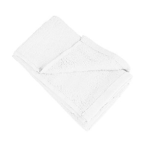12pcs Fingertip Hand Towels, Affordable 100% Cotton Washcloths (11x18) (White, Hemmed)