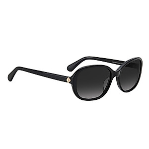 Kate Spade New York Izabella/G/S Womens Sunglasses Black Gold/Grey Shaded One Size