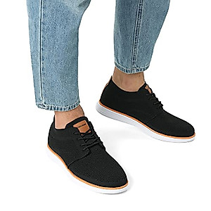 Bruno Marc Mens Mesh Sneakers Oxfords Lace-Up Lightweight Casual Walking Shoes, 1/Black - 12(Grand-01)