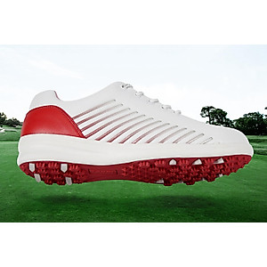 Ybberik Spikeless and Waterproof Golf Shoes for Women and Girls Red