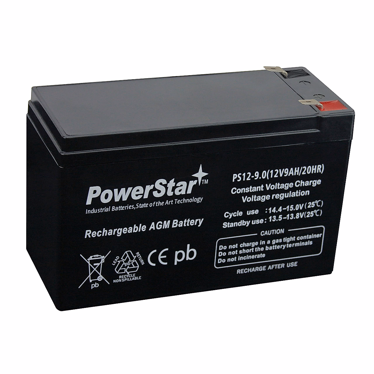 PowerStar Battery 12V 9Ah G1000U UPS Battery 3 Year Warranty