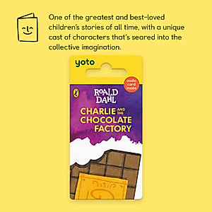 Yoto Charlie & The Chocolate Factory by Roald Dahl – Kids Audiobook Story Cards for Use with Yoto Player & Mini Bluetooth Speaker, Fun Daytime & Bedtime Stories, Educational Gift for Children Ages 7+