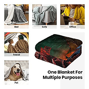 Blanket Throw Blanket Soft Warm Fleece Blanket Lightweight Moving Blanket for Couch Bed Picnic Gifts