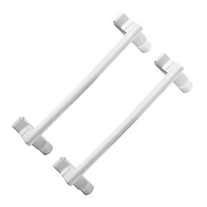 DOITOOL 2 pcs Self Kicthen Hanging Bar Towels Cloths for Hanger Single Tea Organizer Stick Over Plastic Cloth Holder Rail Bathroom Rack Kitchen Bars Wall Storage Racks Cm Adhesive Hand